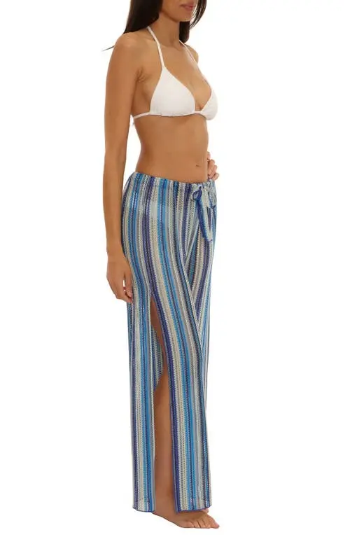 BECCA By Rebecca Virtue Seaside Striped Cover-up Pants