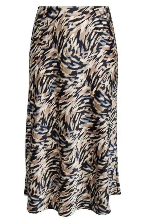 Anne Klein Print Pull-on Bias Flared Skirt