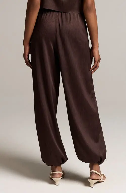 Vince Plissé Drawcord-hem Satin Pants
