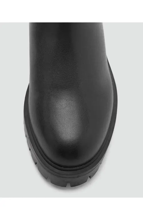 Mango Lug Sole Chelsea Boot