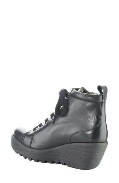 Fly London Lufe Platform Wedge Bootie