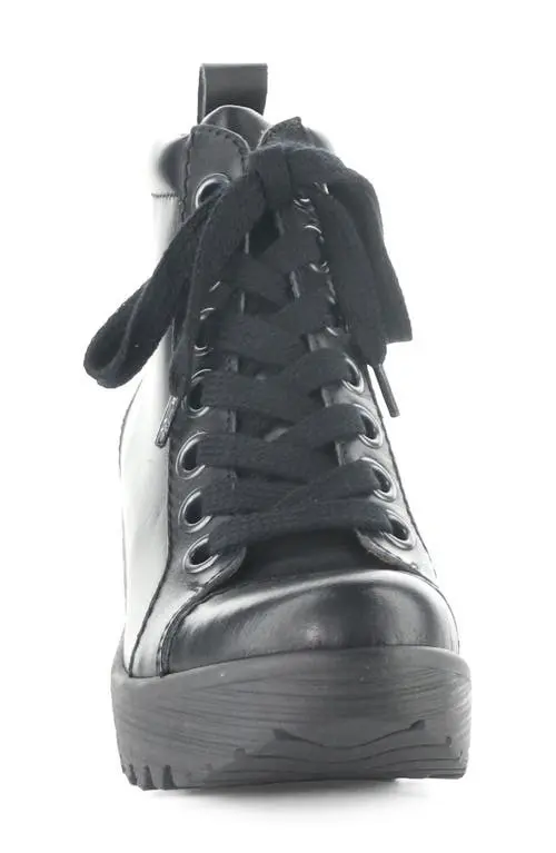 Fly London Lufe Platform Wedge Bootie