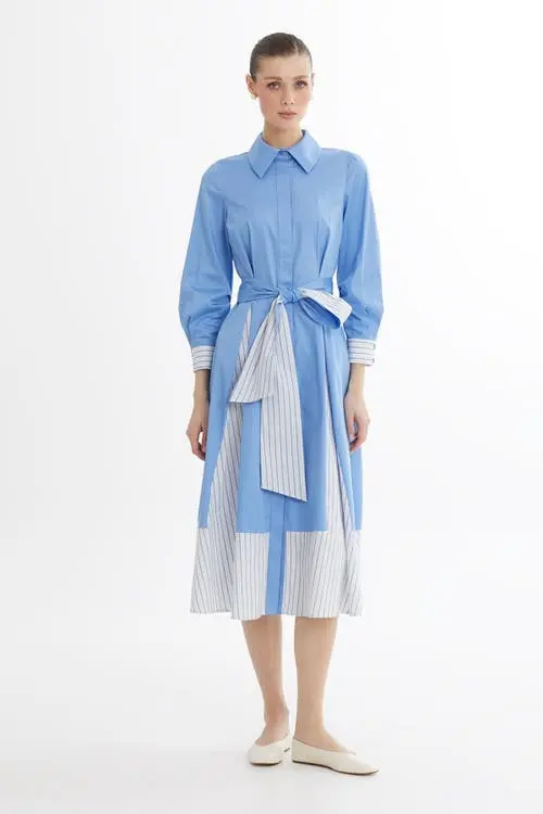 GIZIA Belted Shirt Dress