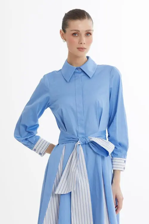 GIZIA Belted Shirt Dress