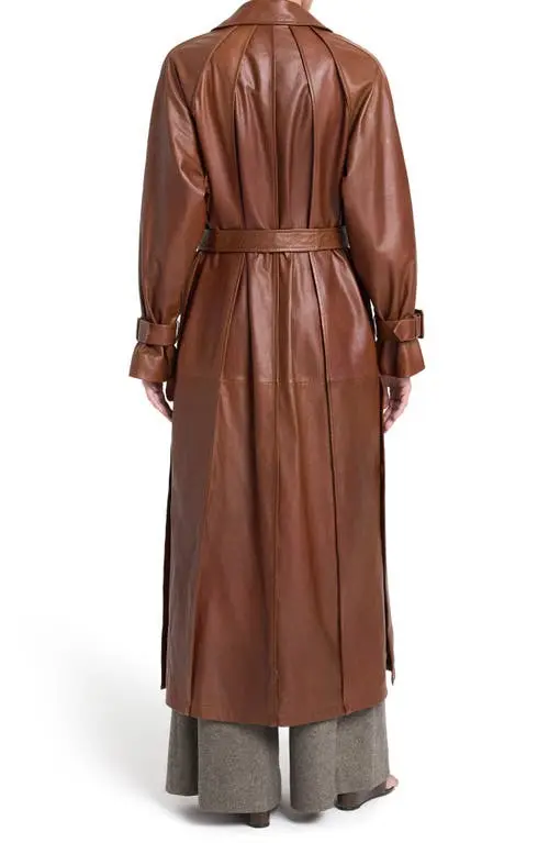 TWP Unfinished Business Leather Trench Coat