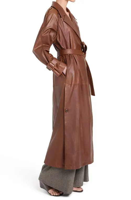 TWP Unfinished Business Leather Trench Coat
