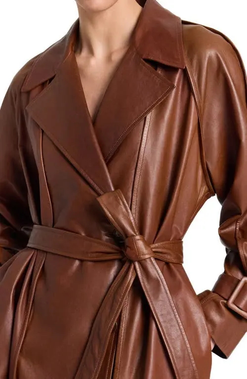 TWP Unfinished Business Leather Trench Coat