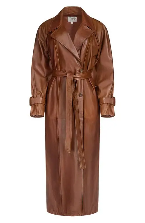 TWP Unfinished Business Leather Trench Coat