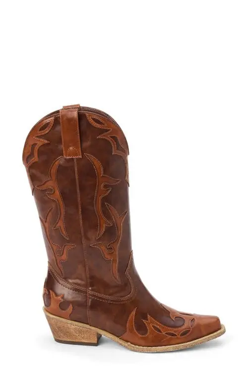 Matisse Wylie Western Boot - Brown/saddle