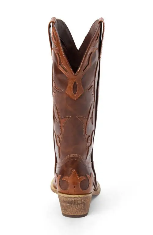 Matisse Wylie Western Boot - Brown/saddle