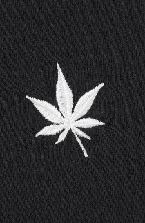 Boast Pima Cotton T-shirt With Embroidered Logo - Black