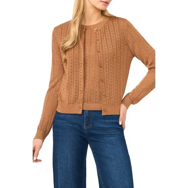 Ted Baker London Valerie Pointelle Stitch Cardigan