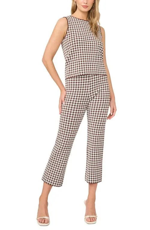 Halogen Gingham Jacquard Sweater Tank
