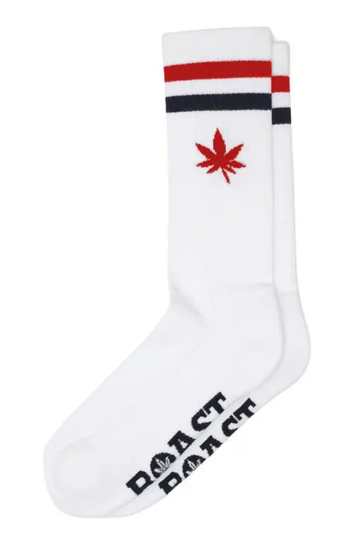 Boast Retro Calf Sock3 Pack - White Red Navy