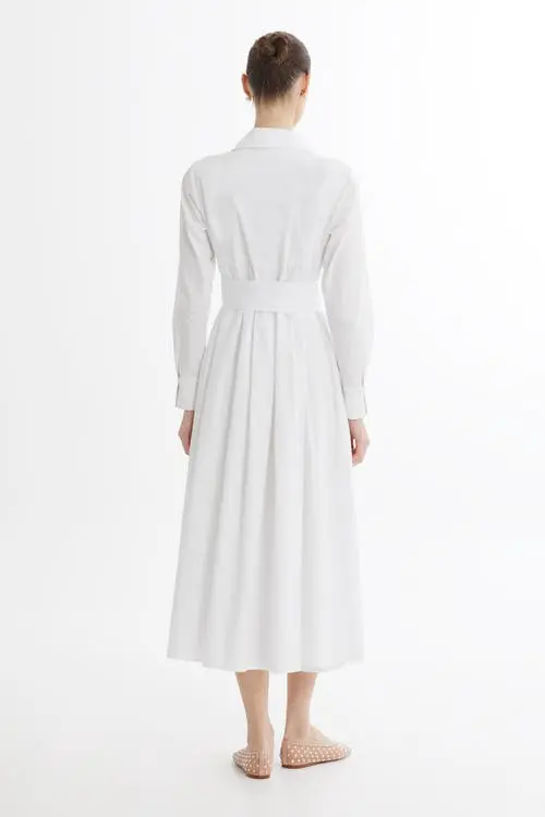 GIZIA Embroidered Detail Midi Dress