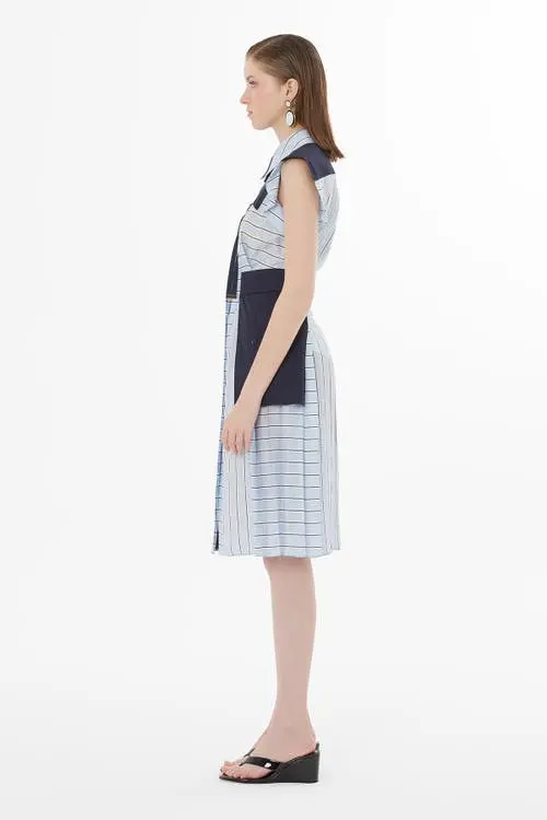 GIZIA Buckle Detail Unlined Dress