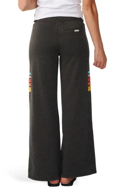 Rip Curl Surf Revival Wide Leg Fleece Pants - Washed Black