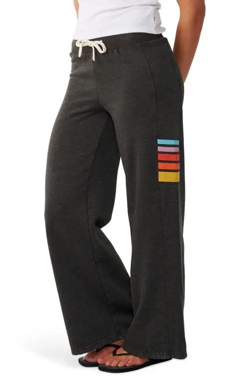 Rip Curl Surf Revival Wide Leg Fleece Pants - Washed Black