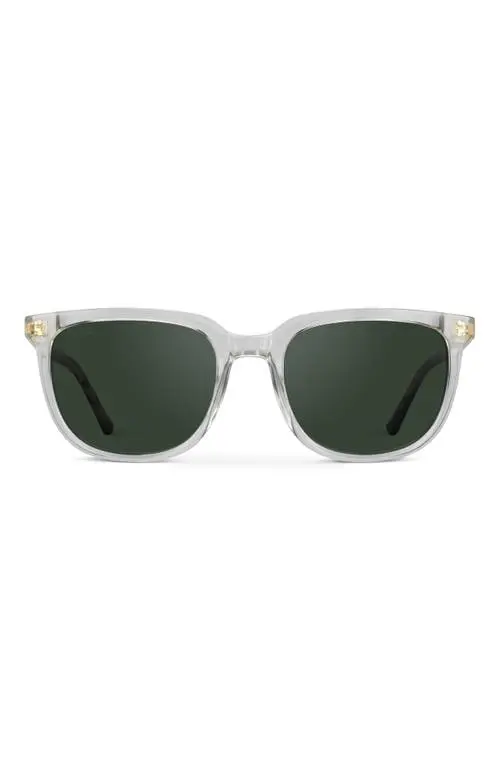 WMP EYEWEAR Abner 52mm Square Polarized Sunglasses - Clear