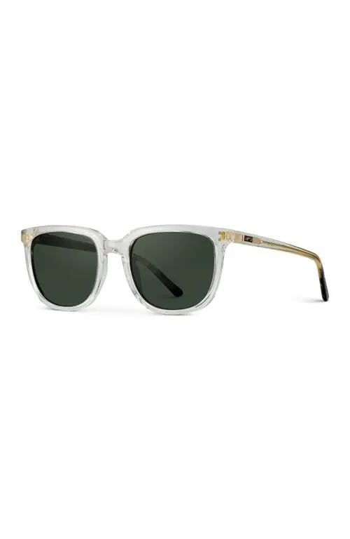 WMP EYEWEAR Abner 52mm Square Polarized Sunglasses - Clear