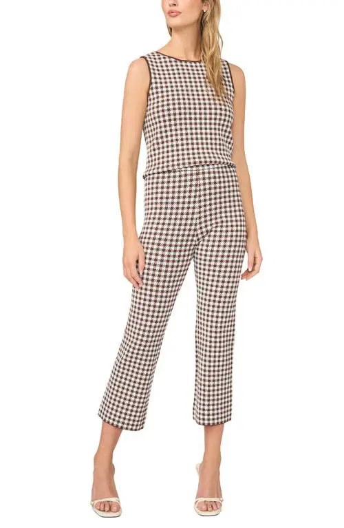 Halogen Gingham Jacquard Kick Flare Pants