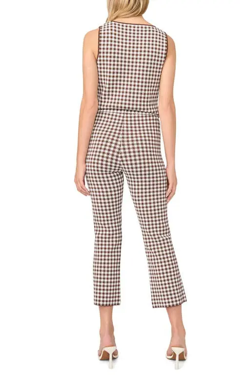 Halogen Gingham Jacquard Kick Flare Pants