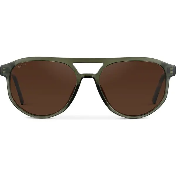 WMP EYEWEAR Hudson Geometric Aviator Sunglasses - Tortoise Sage