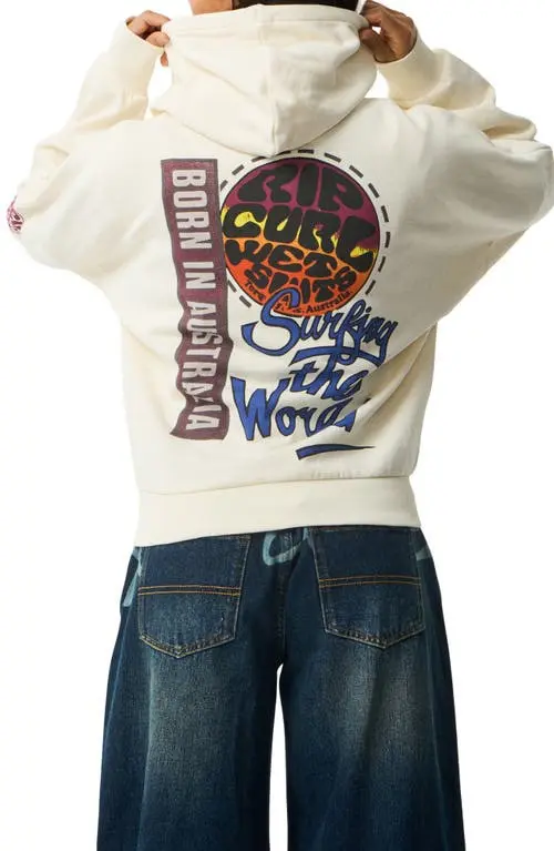 Rip Curl Surf The World Full Zip Graphic Hoodie