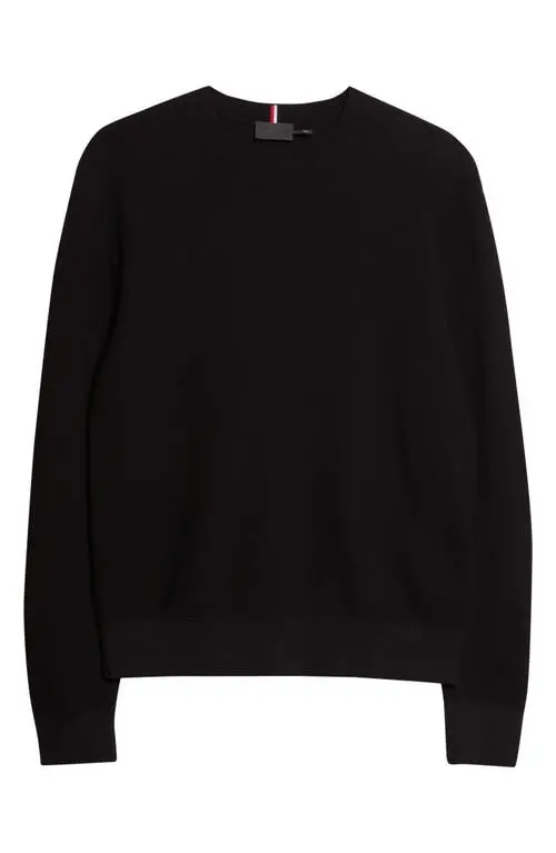 Moncler Cotton Crewneck Sweater - Black