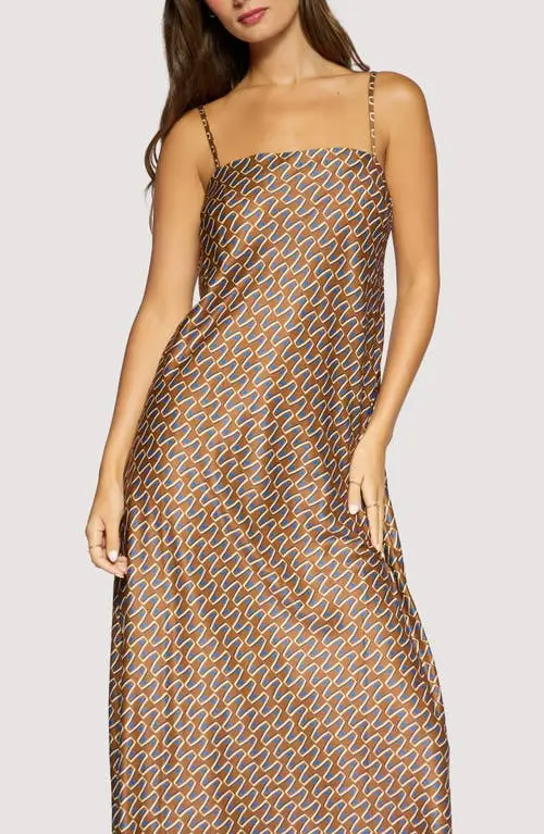 LOST + WANDER Geometric Print Maxi Dress