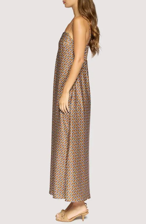 LOST + WANDER Geometric Print Maxi Dress