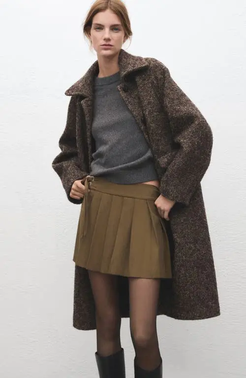 Mango Brittany Pleated Miniskirt