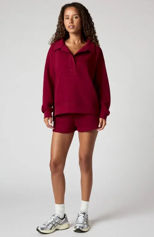 FLORENCE BY MILLS Polo Collar Sweatshirt