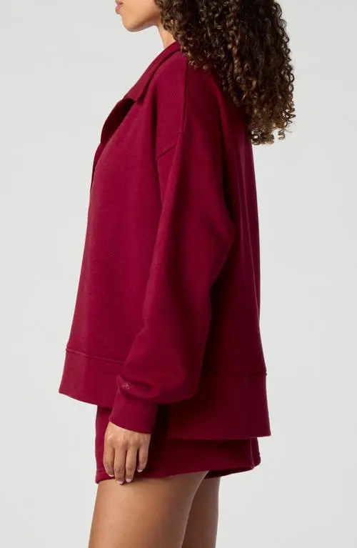 FLORENCE BY MILLS Polo Collar Sweatshirt
