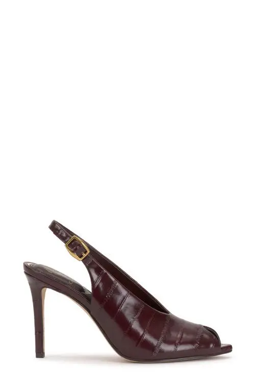 Vince Camuto Helenza Peep Toe Slingback Pump - Pomegranate