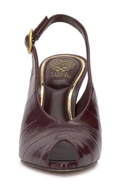 Vince Camuto Helenza Peep Toe Slingback Pump - Pomegranate