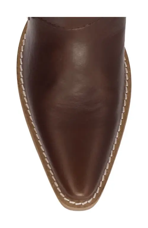 DINGO Saddle Up Western Boot With Etched Floral Buckle Hardware - Brown
