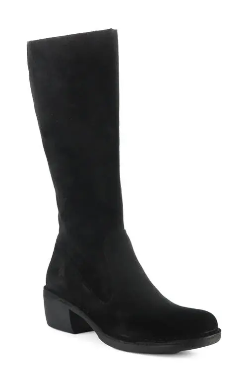 Fly London Mid-calf Suede Zip-up Boots