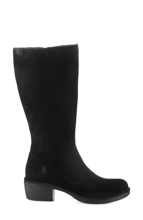 Fly London Mid-calf Suede Zip-up Boots