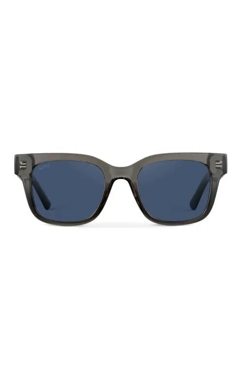 WMP EYEWEAR Nash49mm Square Polarized Sunglasses - Black Ice Fade