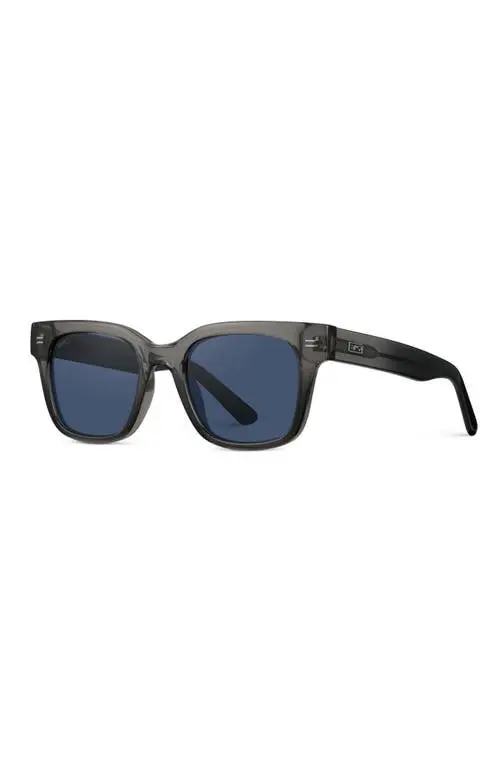 WMP EYEWEAR Nash49mm Square Polarized Sunglasses - Black Ice Fade
