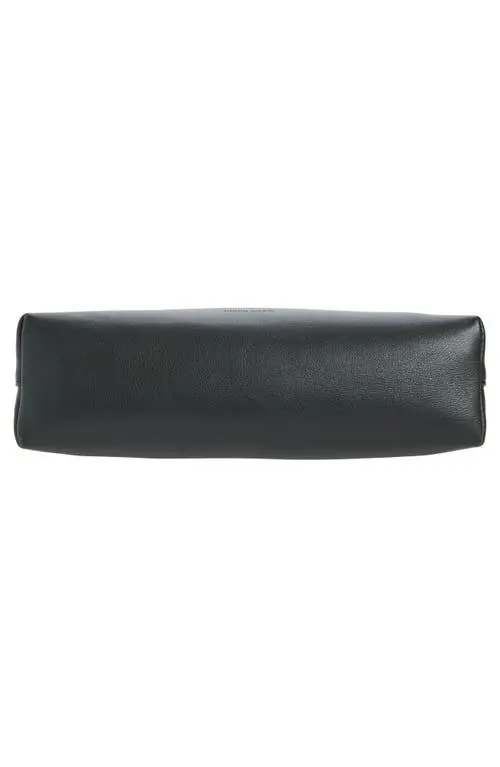 MANSUR GAVRIEL Rhea Metal Handle Leather Handbag - Black