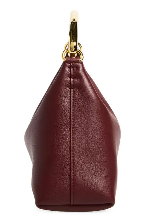 MANSUR GAVRIEL Hea Metal Handle Leather Handbag