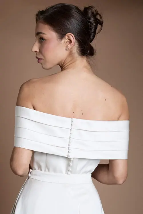 Coast Bandeau Neck Bridal Shrug Top