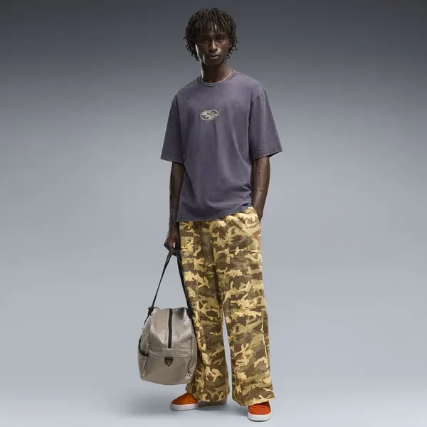 PUMA Tech Camo Oversized Pants - Brown
