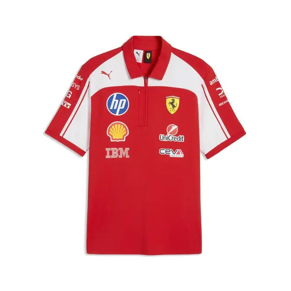 PUMA Scuderia Ferrari Replica Authentic Polo Shirt - Red