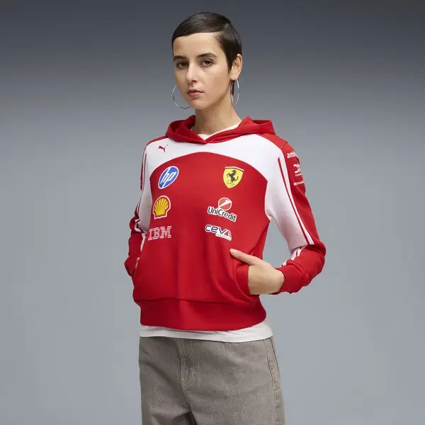 PUMA Scuderia Ferrari Cropped Replica Hoodie