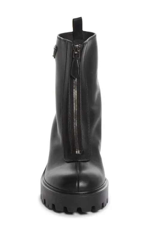 Prada Lug Sole Zip Bootie