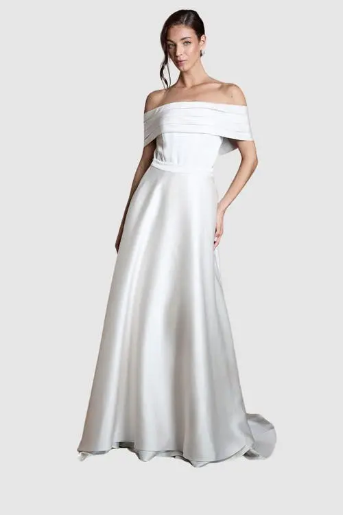 Coast Bridal Wrap Overskirt With Train