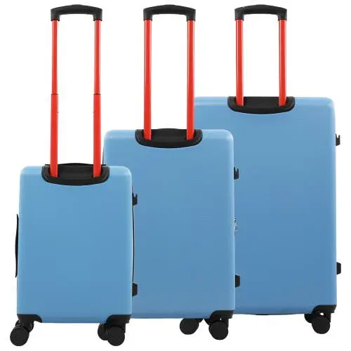 True Religion Molded U 3-piece Hardside Spinner Luggage Set - Blue